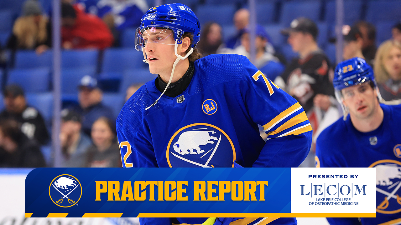 Thompson returns to practice as Sabres make changes to power-play units ...