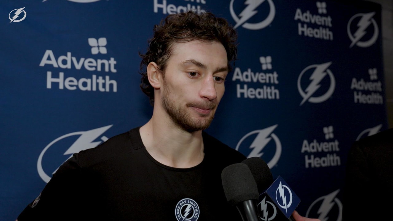 Anthony Cirelli | Postgame at Columbus Blue Jackets | Tampa Bay Lightning