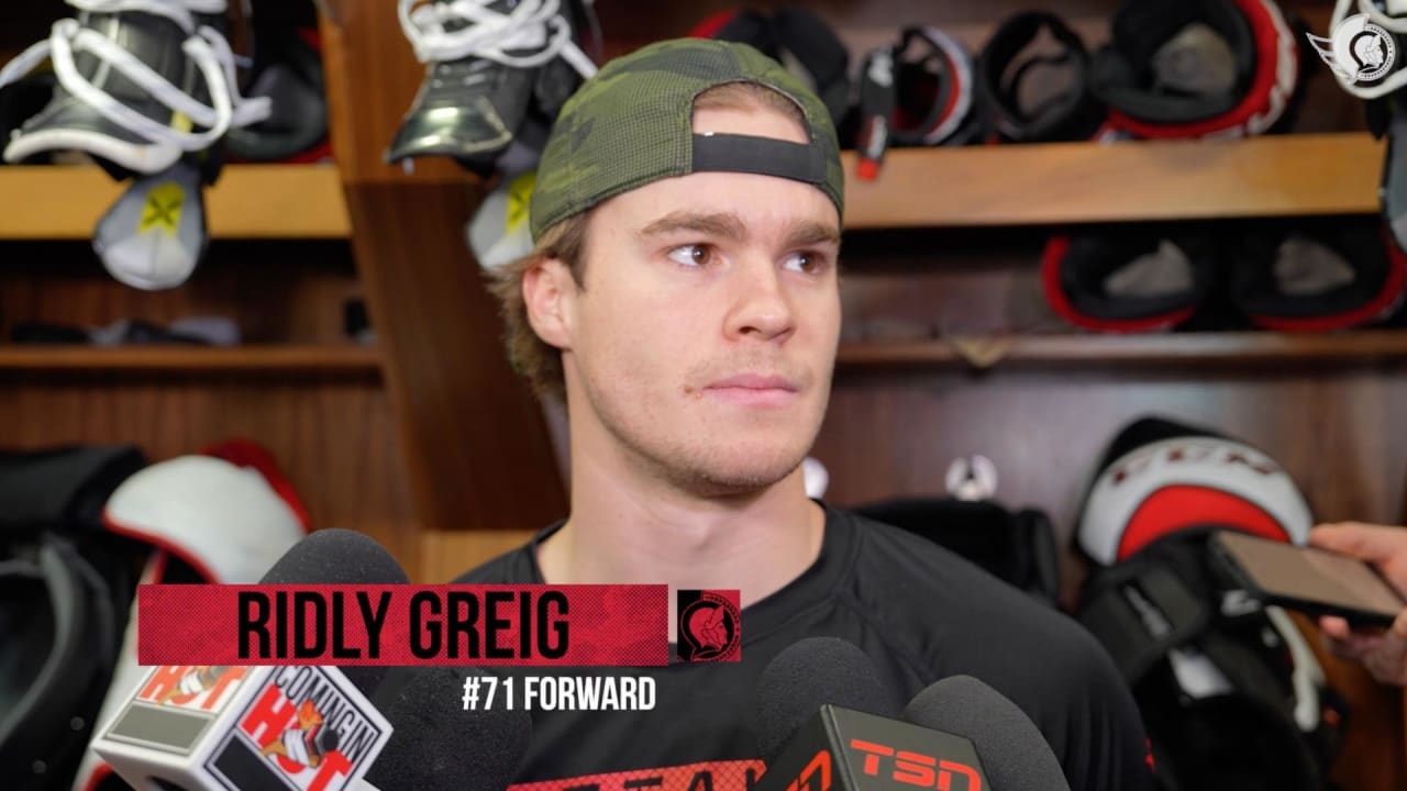 Ridly Greig Pregame Media vs DET | Ottawa Senators