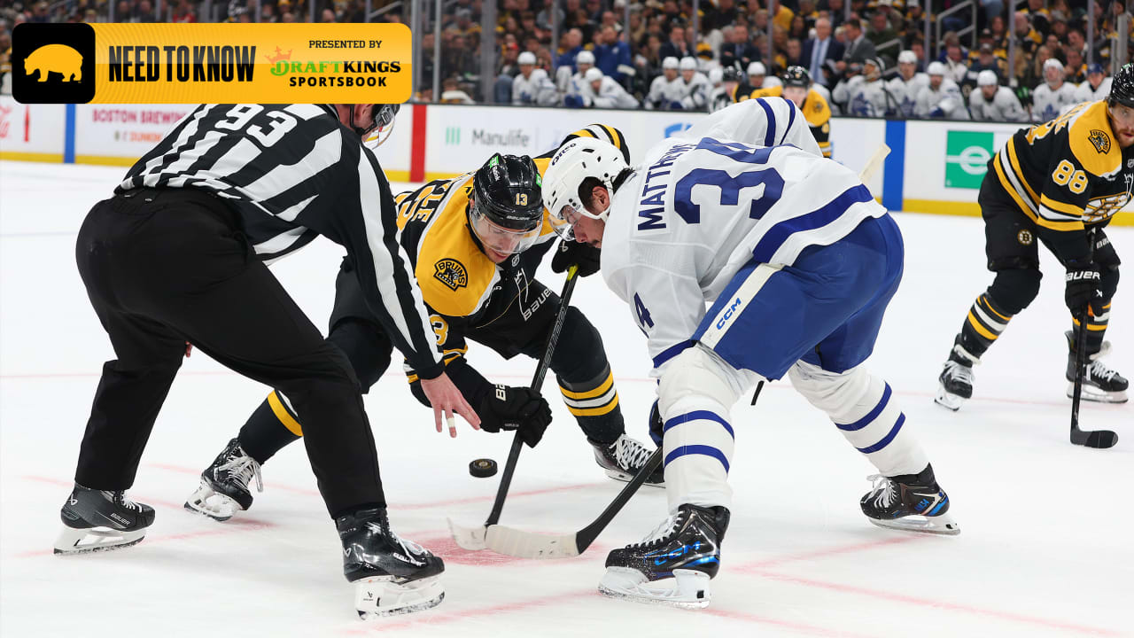 Need to Know: Bruins vs. Maple Leafs | Boston Bruins