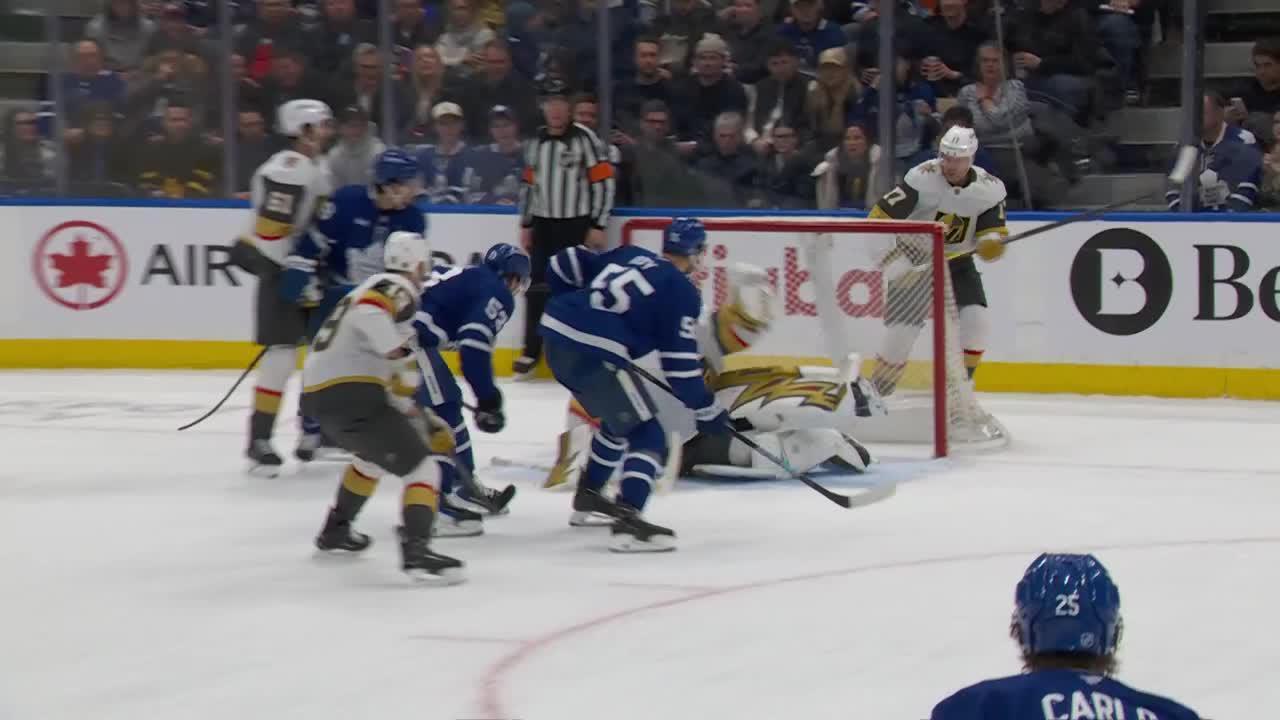 VGK@TOR: Hill with a great save against Nicolas Roy | NHL.com