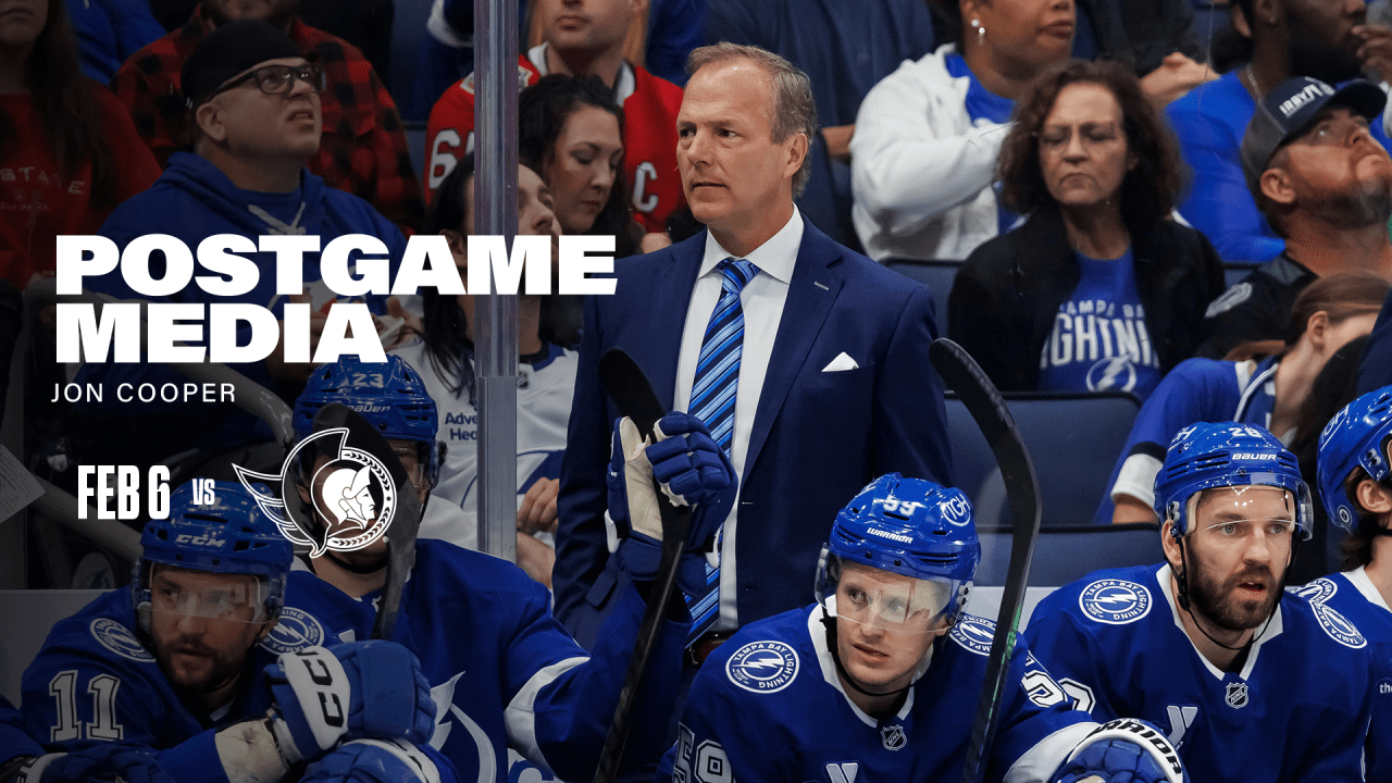 Jon Cooper | Postgame vs Ottawa | Tampa Bay Lightning