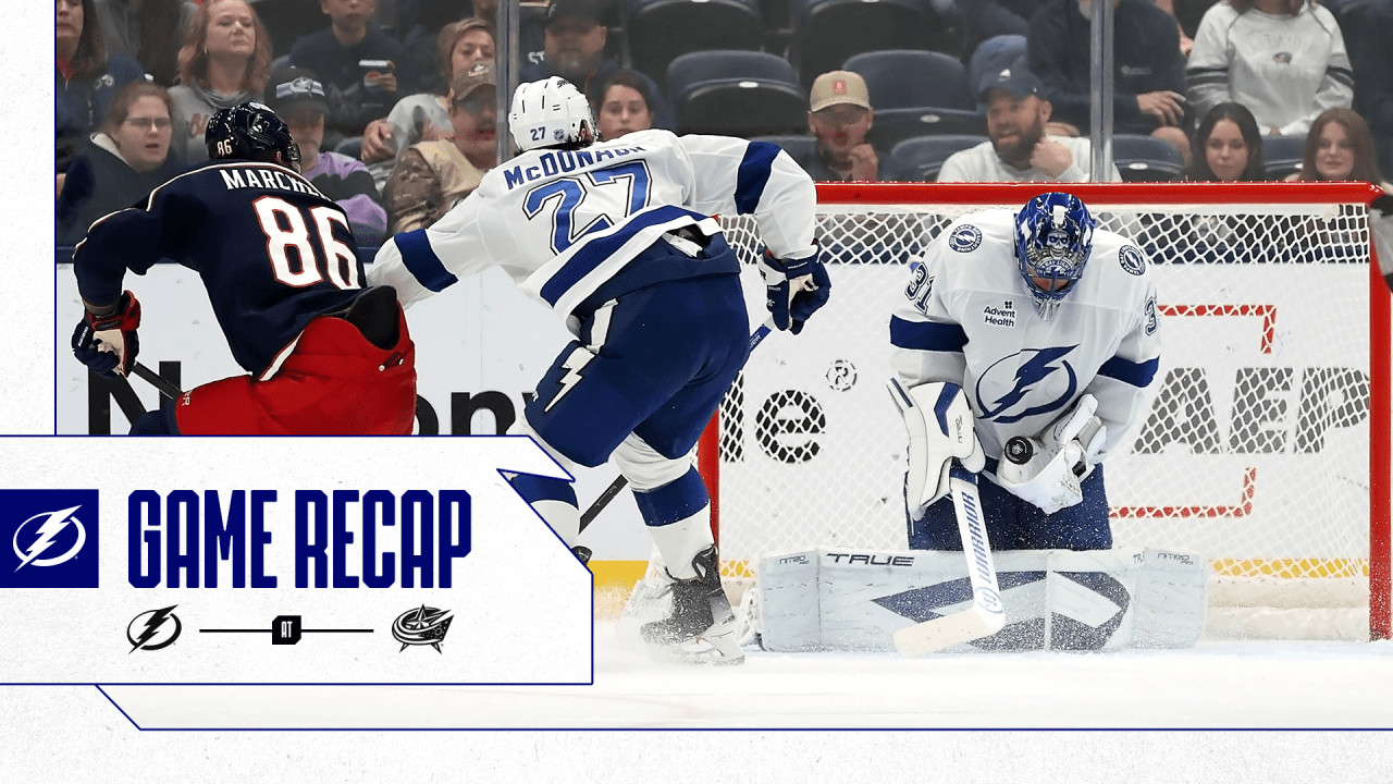 Recap: Blue Jackets 3, Lightning 2 | Tampa Bay Lightning
