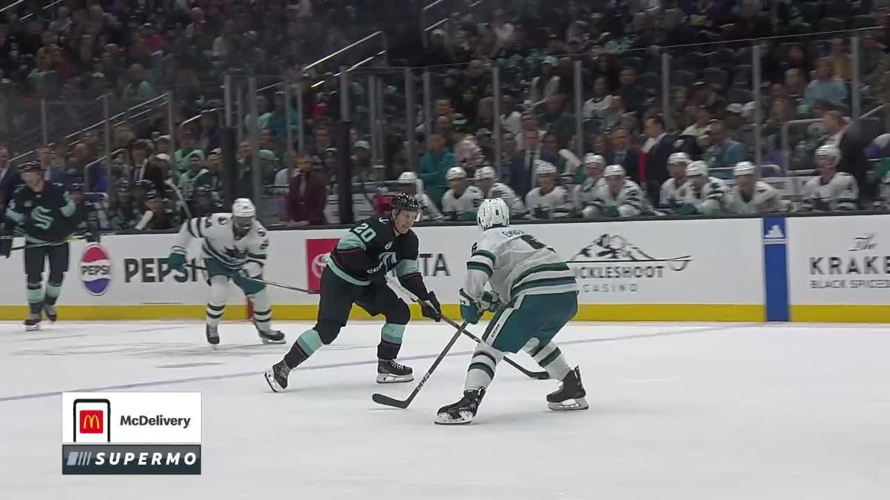 SJS@SEA: Tolvanen scores goal against Sharks | Seattle Kraken