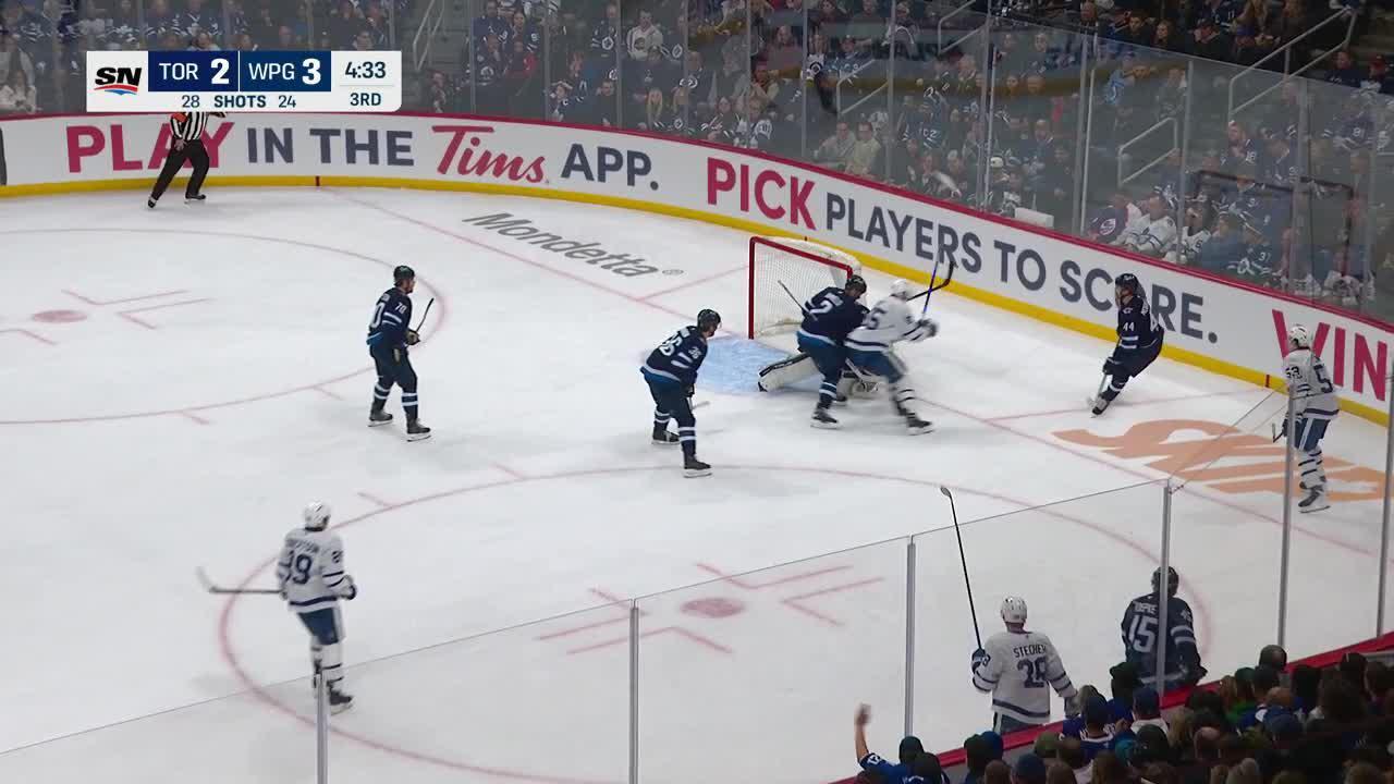 TOR@WPG: McMann scores goal against Connor Hellebuyck | Toronto Maple Leafs