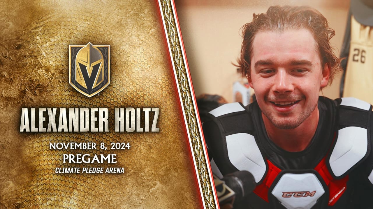 Alexander Holtz Pregame 11/8 | Vegas Golden Knights