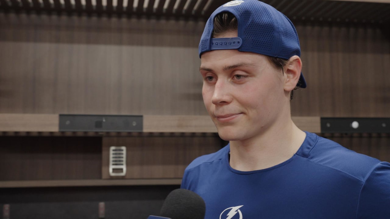 Emil Lilleberg | Postgame at Boston Bruins | Tampa Bay Lightning