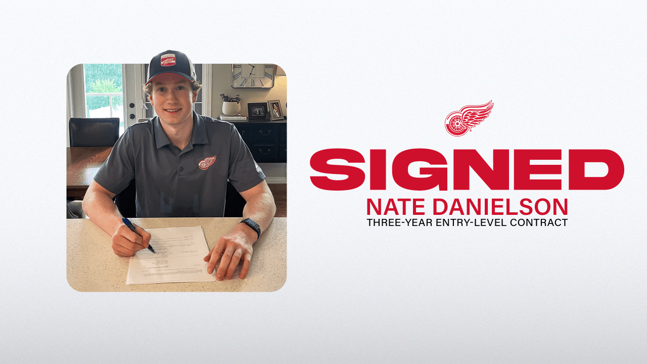Red Wings sign Nate Danielson to entry-level contract | Detroit Red Wings