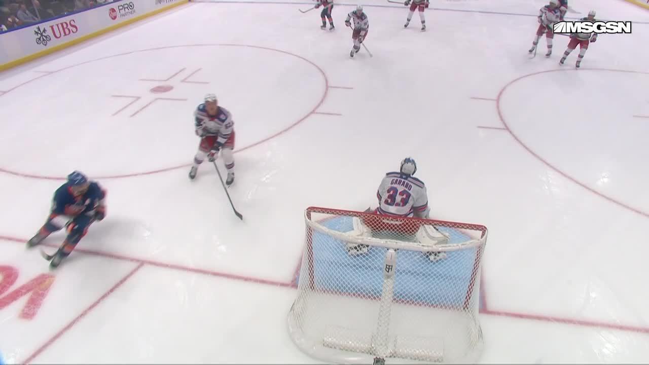 NYR@NYI: DeAngelo scores goal against Dylan Garand | New York Islanders