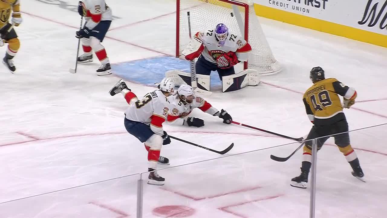 FLA@VGK: Barbashev scores goal against Sergei Bobrovsky | Vegas Golden ...