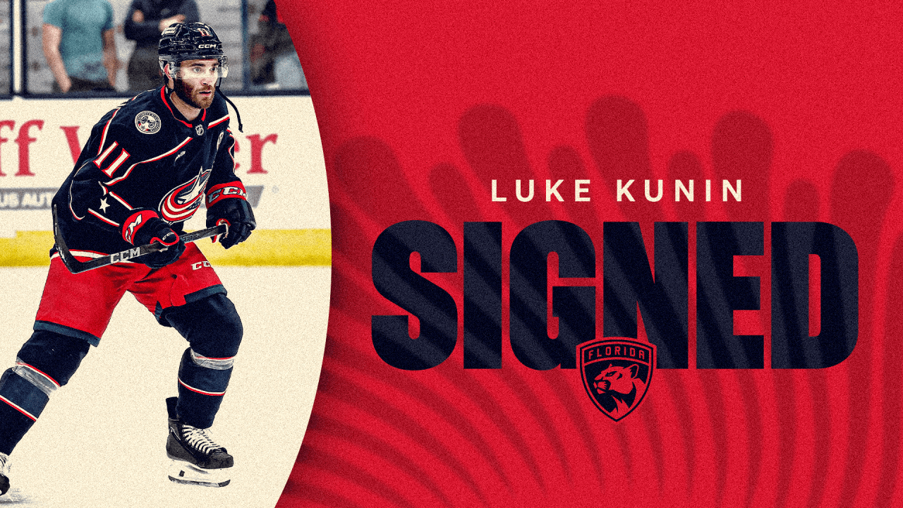 Florida Panthers Agree to Terms with Forward Luke Kunin on a One-Year ...