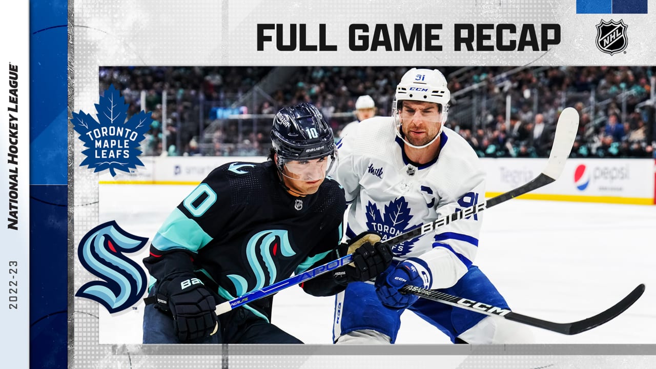 Recap: TOR 5, SEA 1 | Toronto Maple Leafs
