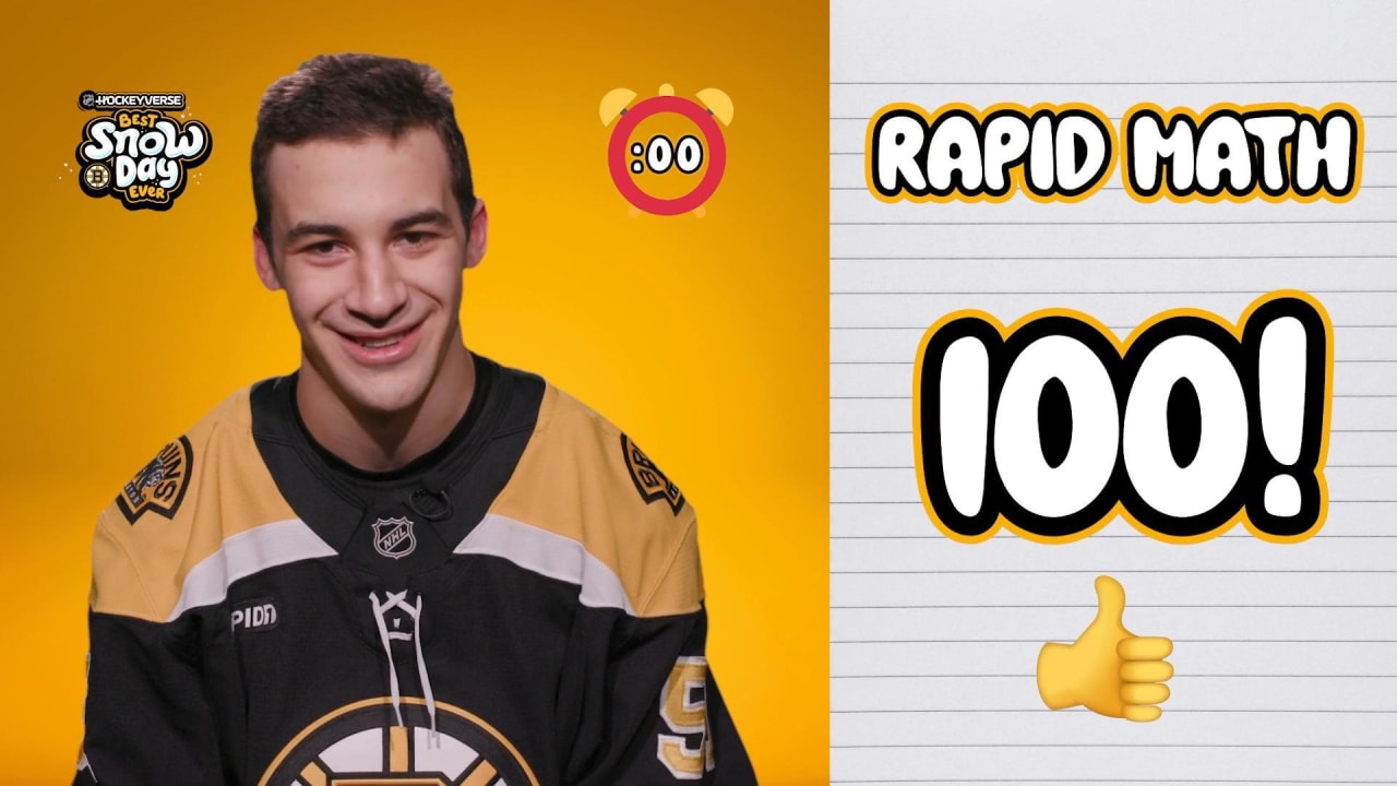 Rapid Math with Matt Poitras | Boston Bruins