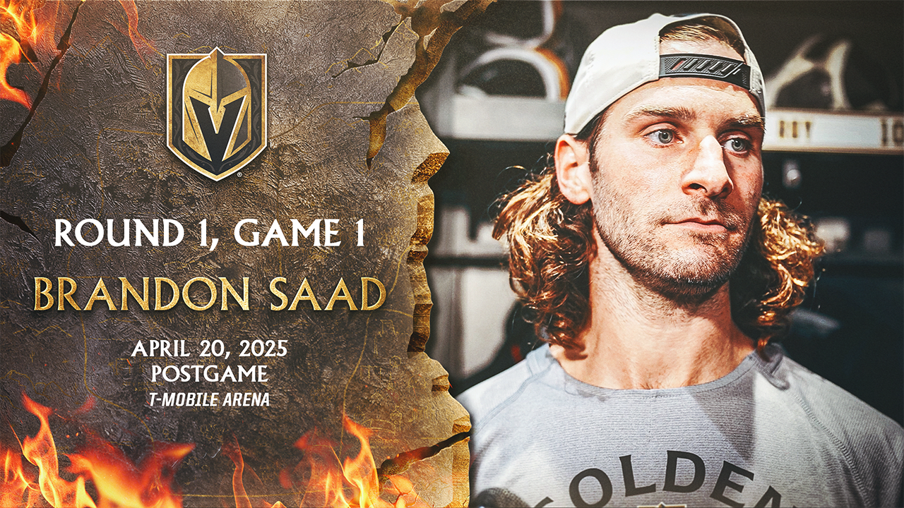Brandon Saad Postgame 4/20 | Vegas Golden Knights