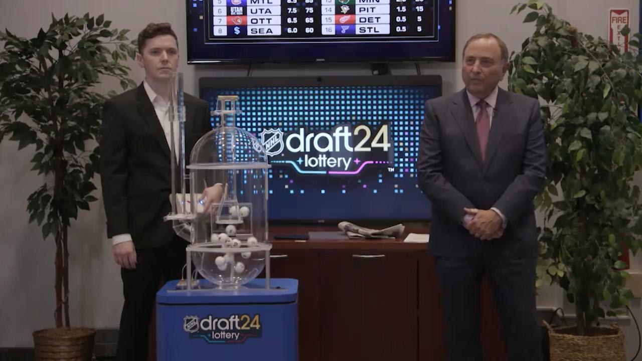 Bettman draws 2024 Draft Lottery | NHL.com