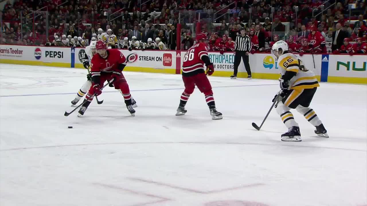PIT@CAR: Pesce scores goal against Tristan Jarry | Carolina Hurricanes