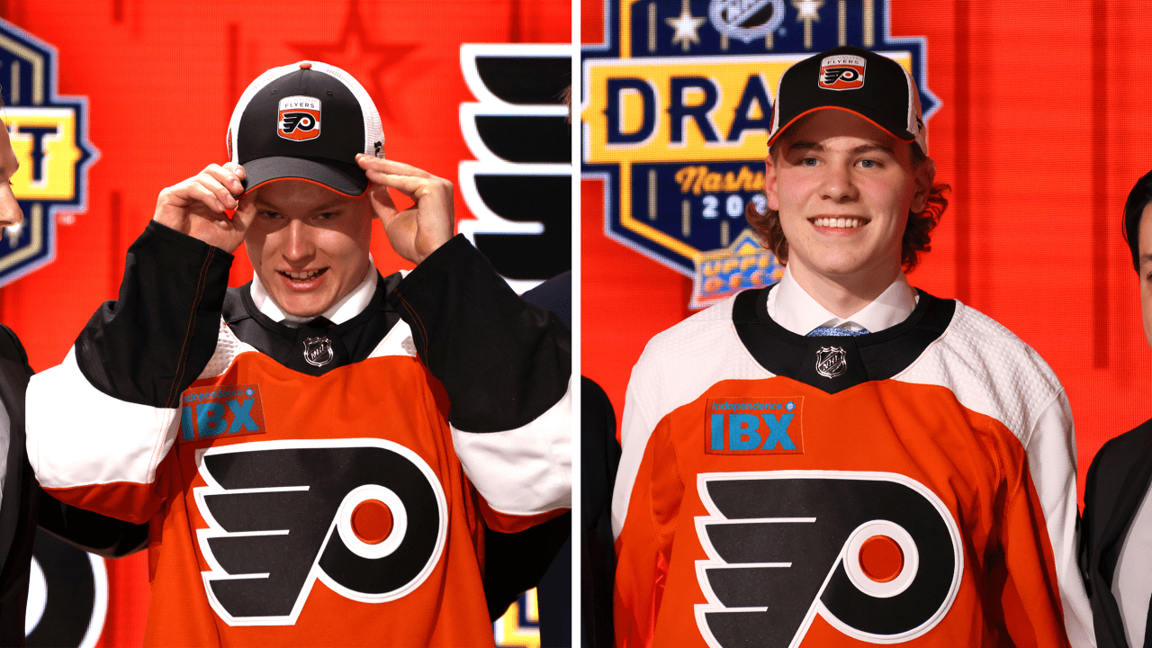 Flyers select two players in the first round of the 2023 NHL Draft ...