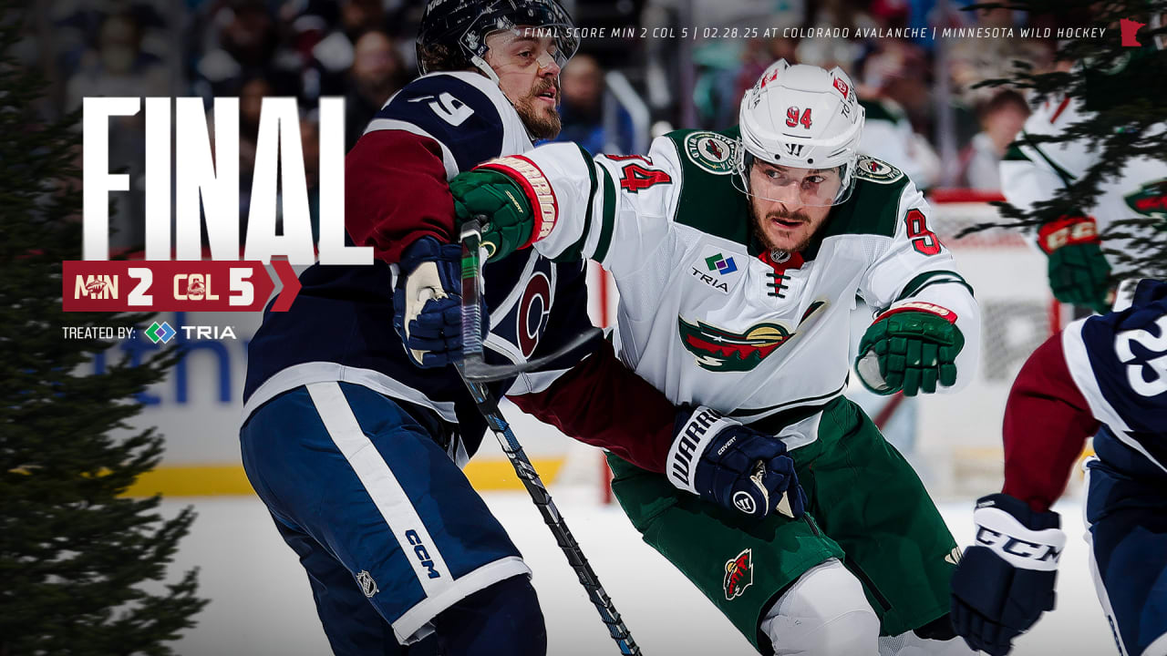 Game Recap: Avs 5, Wild 2 | Minnesota Wild