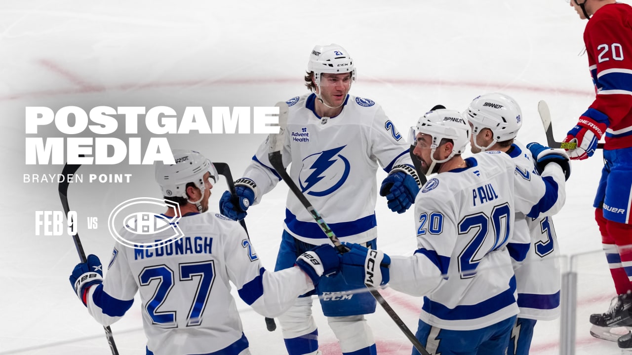 Brayden Point | Postgame at Montreal | Tampa Bay Lightning