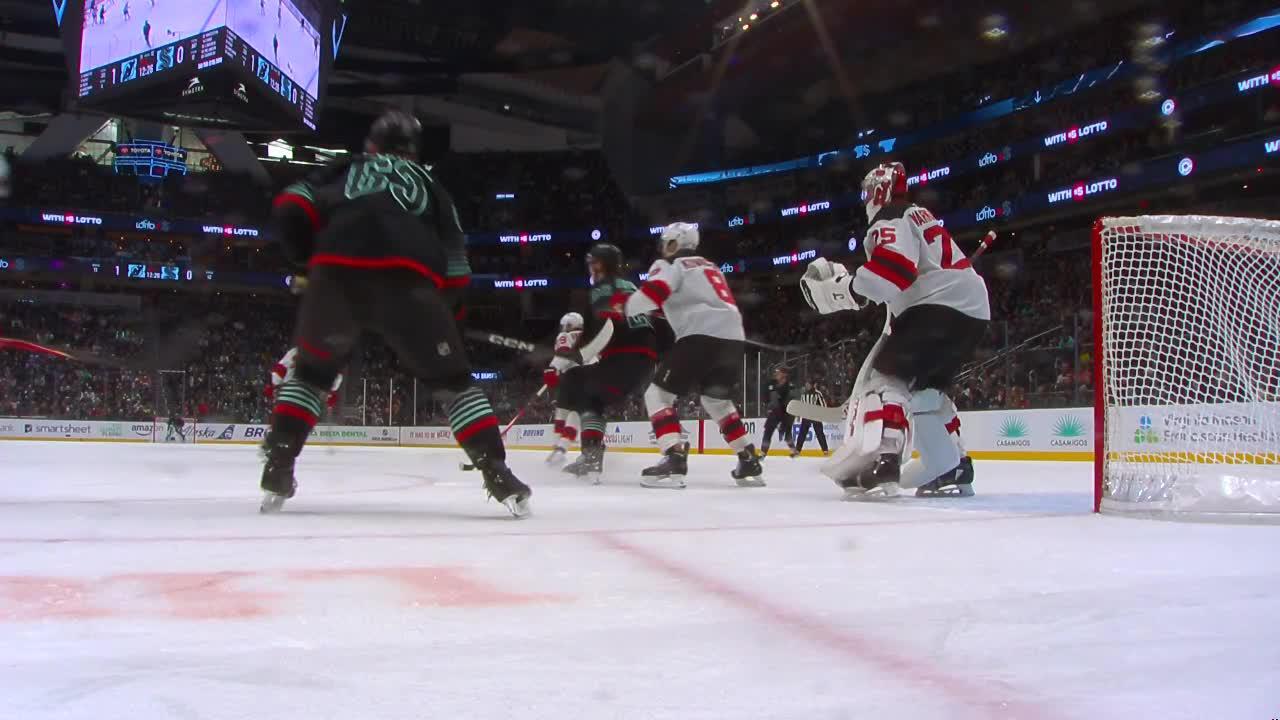 NJD@SEA: Evans scores goal against Jacob Markstrom | Seattle Kraken