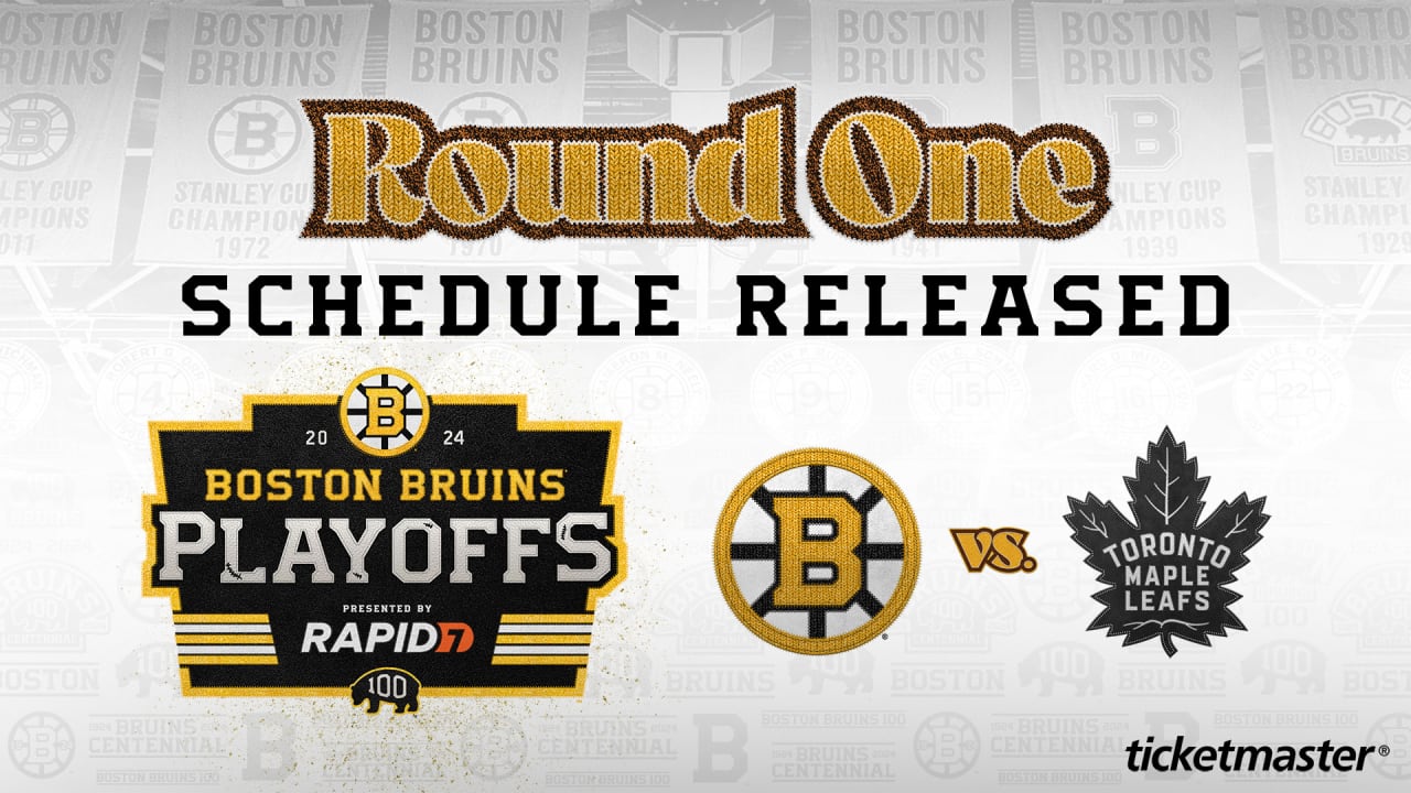 NHL Announces Schedule for Bruins First-Round Playoff Series vs ...