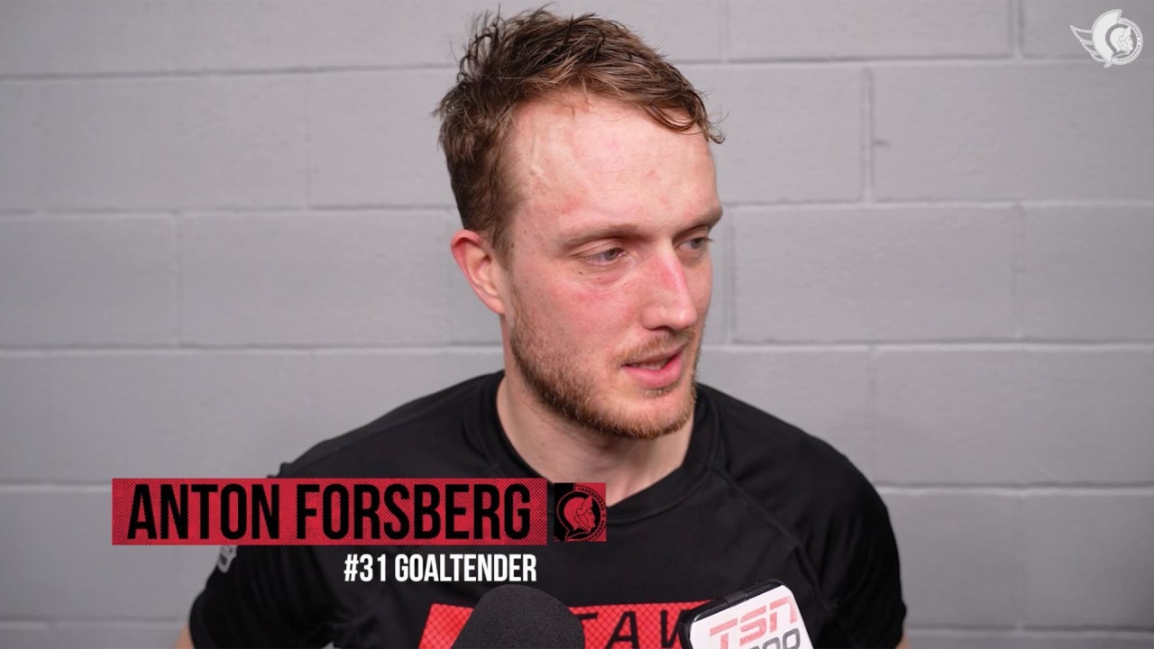 Anton Forsberg Media Availability - Dec. 30 | Ottawa Senators
