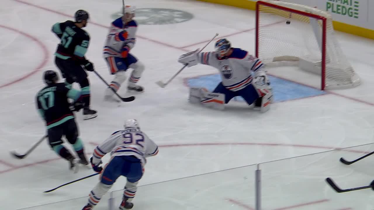 EDM@SEA: Schwartz scores goal against Calvin Pickard | Seattle Kraken