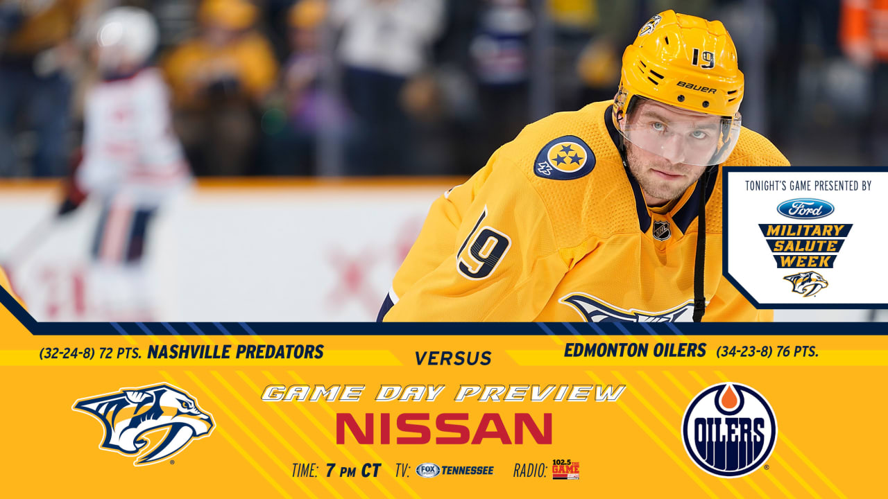 How to Watch, Live Stream Oilers vs. Preds | Nashville Predators