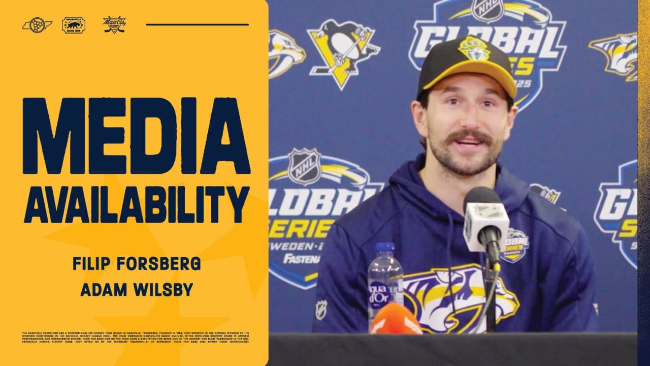 Media Availability: Filip Forsberg and Adam Wilsby | Nashville Predators