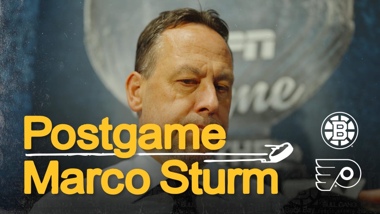 Press Room: Marco Sturm | Boston Bruins