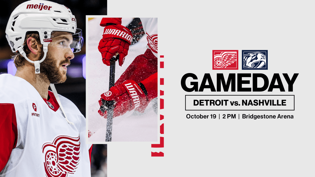 PREVIEW: Red Wings visit Predators for Saturday matinee | Detroit Red Wings