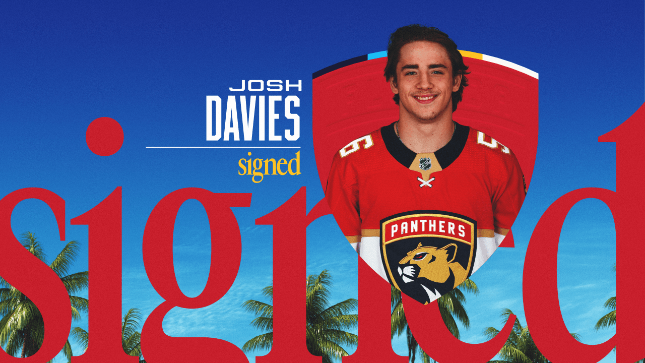 Florida Panthers Agree to Terms with Forward Josh Davies on a Three ...