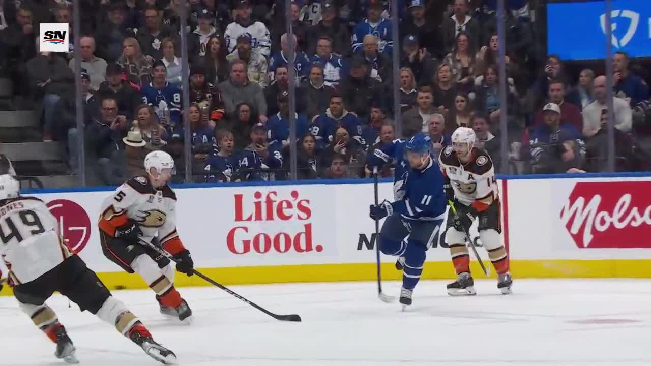 ANA@TOR: McMann scores goal against John Gibson | Toronto Maple Leafs