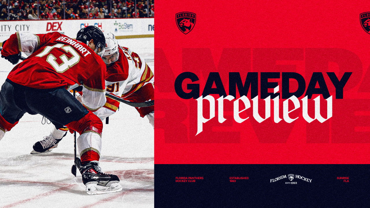 PREVIEW: Panthers host Flames for battle on Black Friday | Florida Panthers