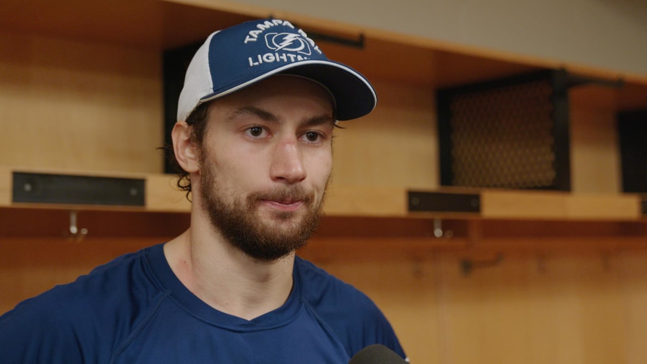 Anthony Cirelli | Postgame at Pittsburgh | Tampa Bay Lightning