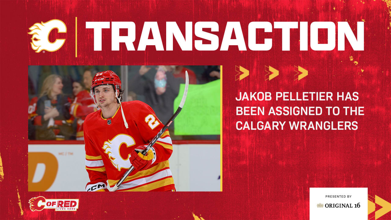 Flames Assign Jakob Pelletier To Wranglers | Calgary Flames