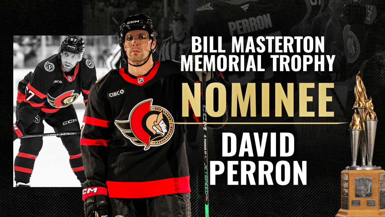 David Perron en nomination pour le trophée Bill-Masterton | Sénateurs d ...