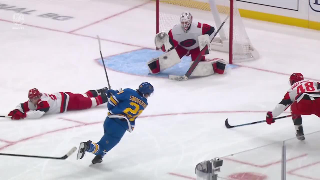 CAR@STL: Snuggerud wicked wrist shot PPG | St. Louis Blues