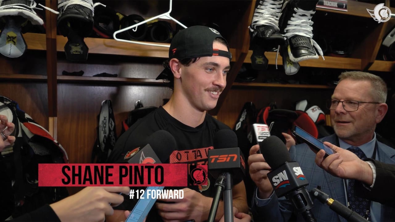 Shane Pinto Postgame Media vs MTL | Ottawa Senators