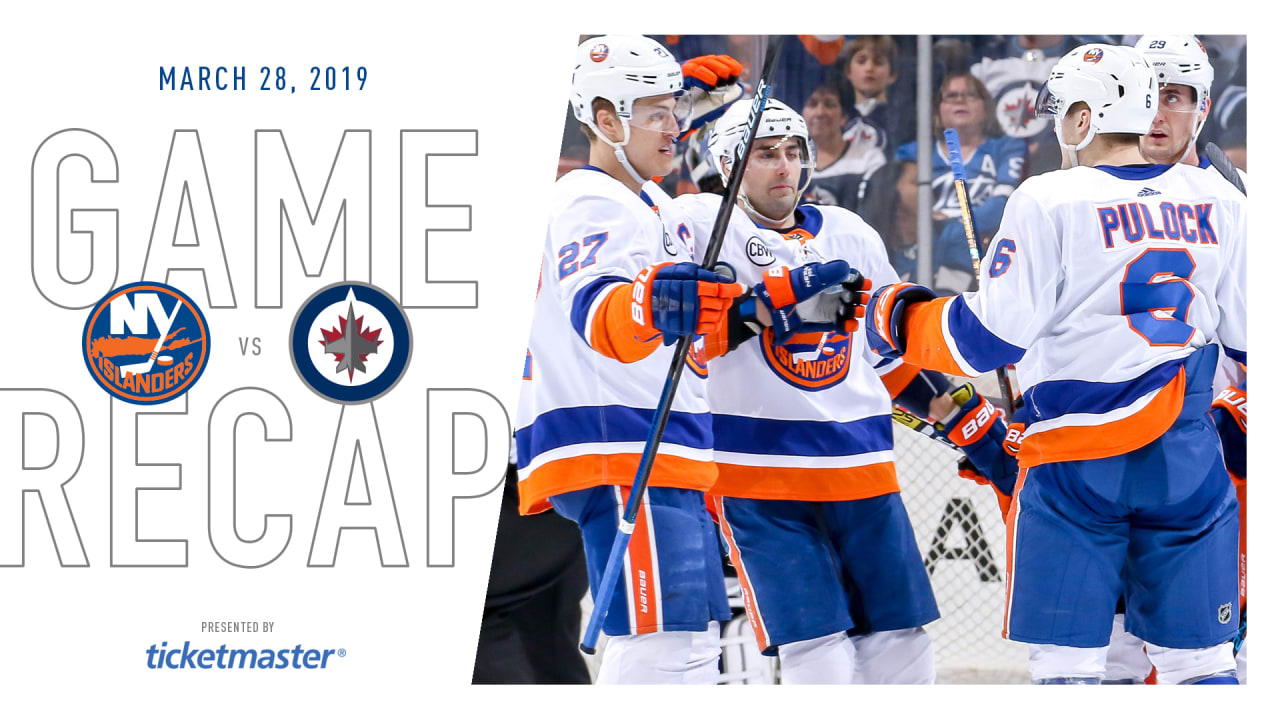 Recap: Isles Stun Jets With 5-4 Comeback Win | New York Islanders