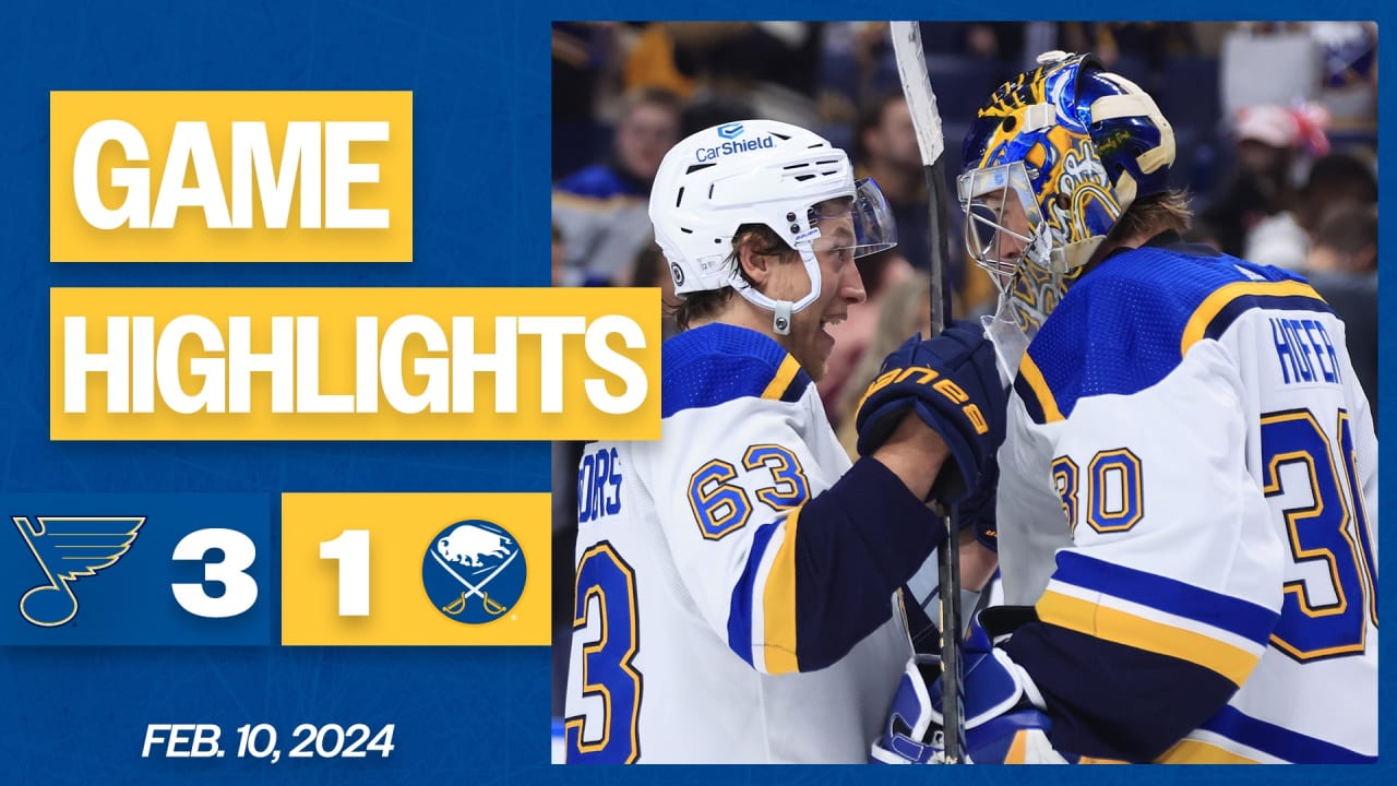 Highlights: STL 3, BUF 1 | St. Louis Blues