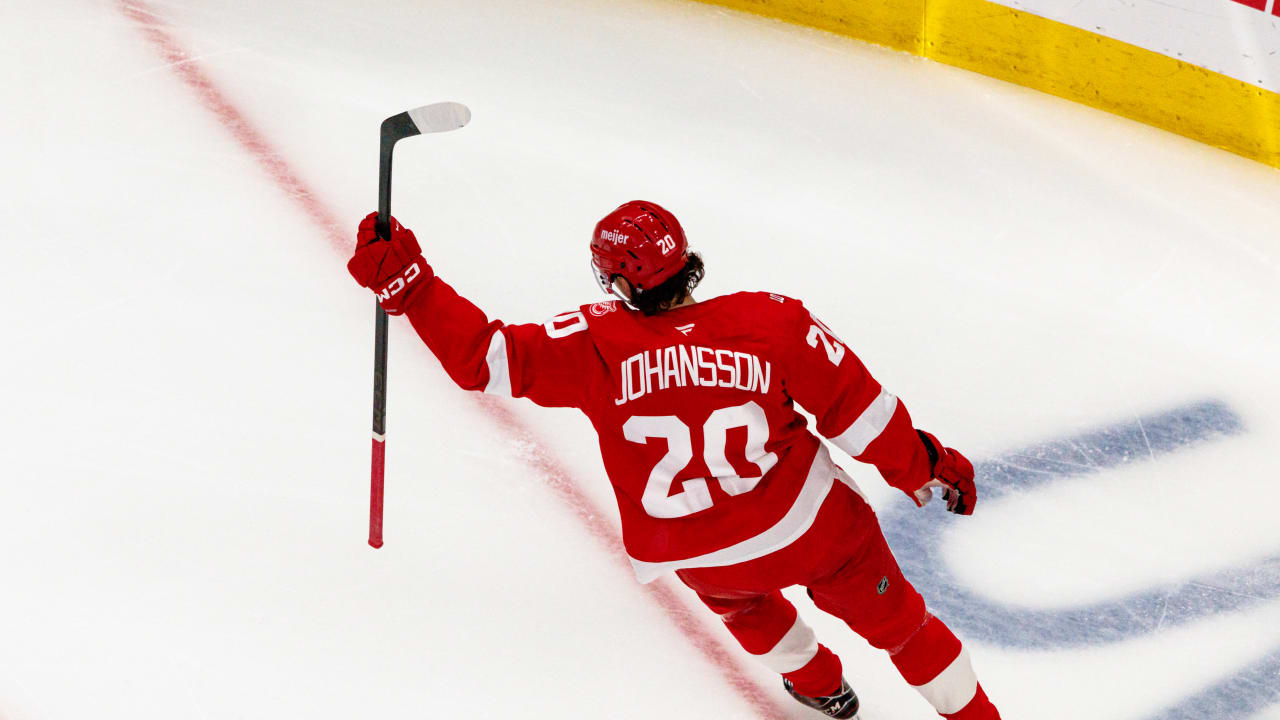 CAR@DET: Johansson scores goal against Frederik Andersen | Detroit Red ...