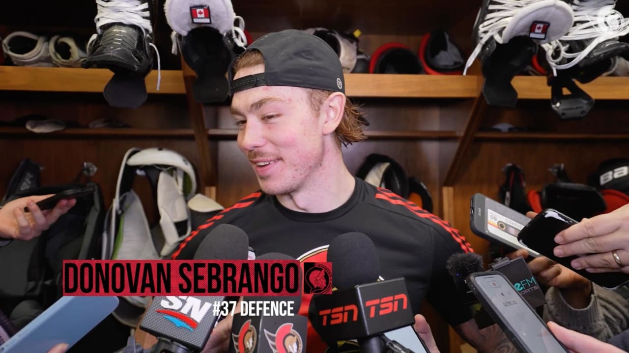 Donovan Sebrango Postgame Media vs WSH | Ottawa Senators