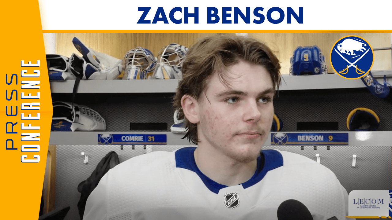 Benson After Practice | Sabres de Buffalo