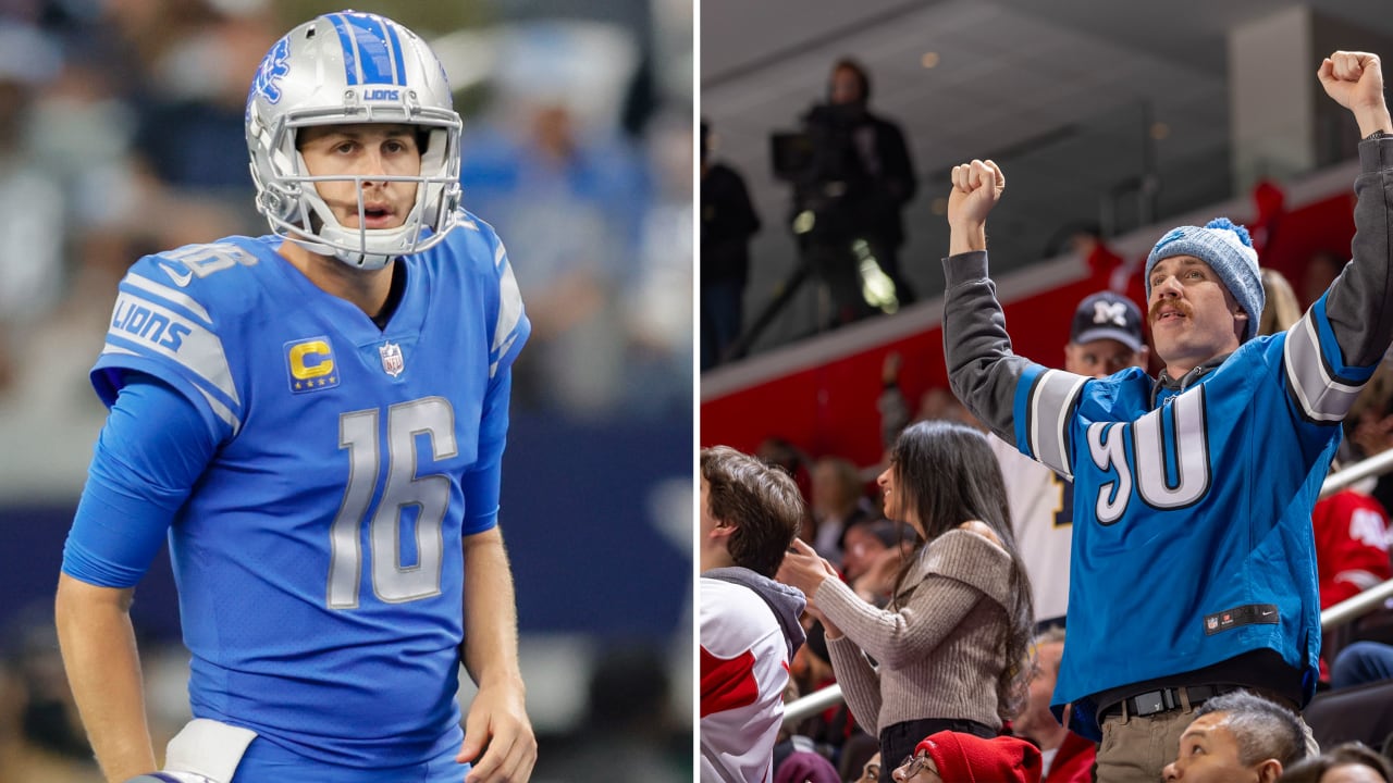 Red Wings fans start Jared Goff chant during game at Little Caesars ...
