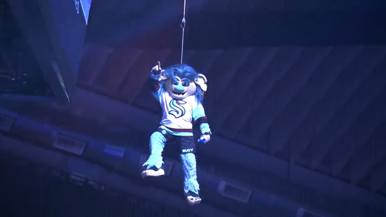Buoy, Kraken new mascot, introduced to fans, lights up social media ...