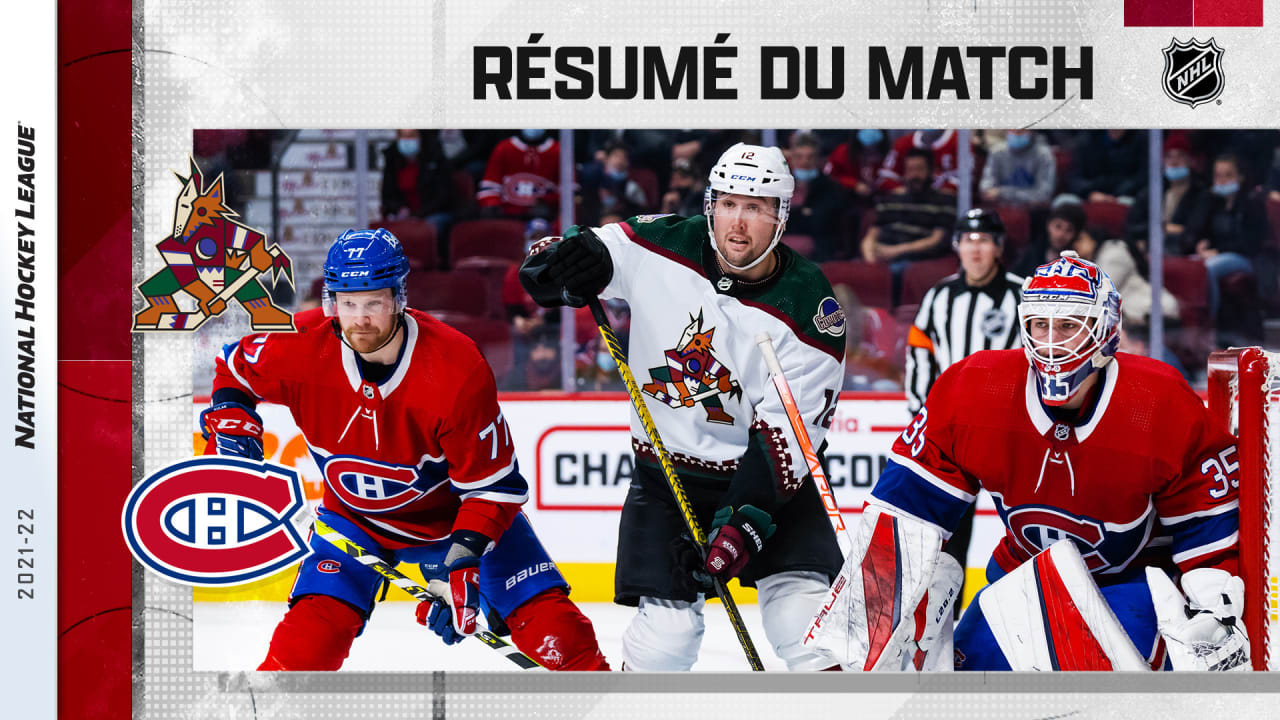 Résumé: ARI 6, MTL 3 | Canadiens de Montréal