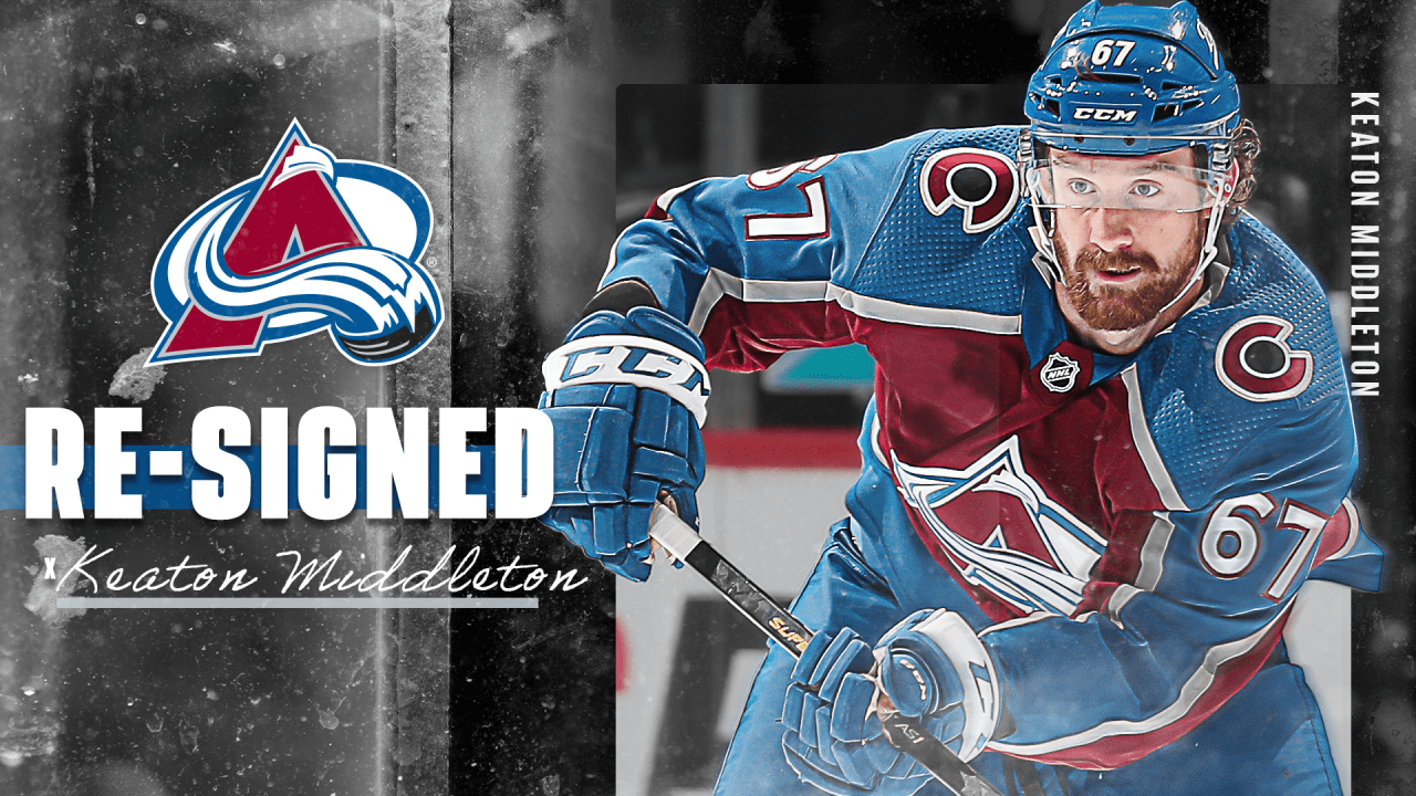 Avalanche Re-Signs Keaton Middleton | Colorado Avalanche