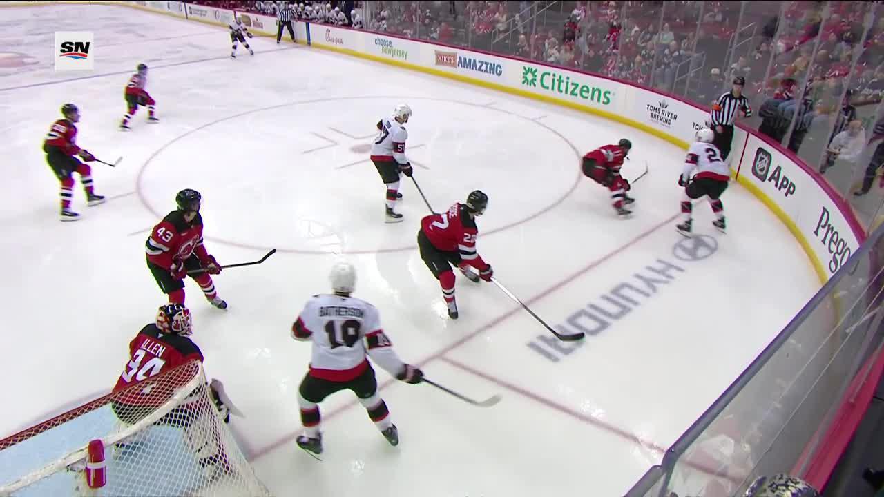 OTT@NJD: Batherson scores goal against Jake Allen | Ottawa Senators