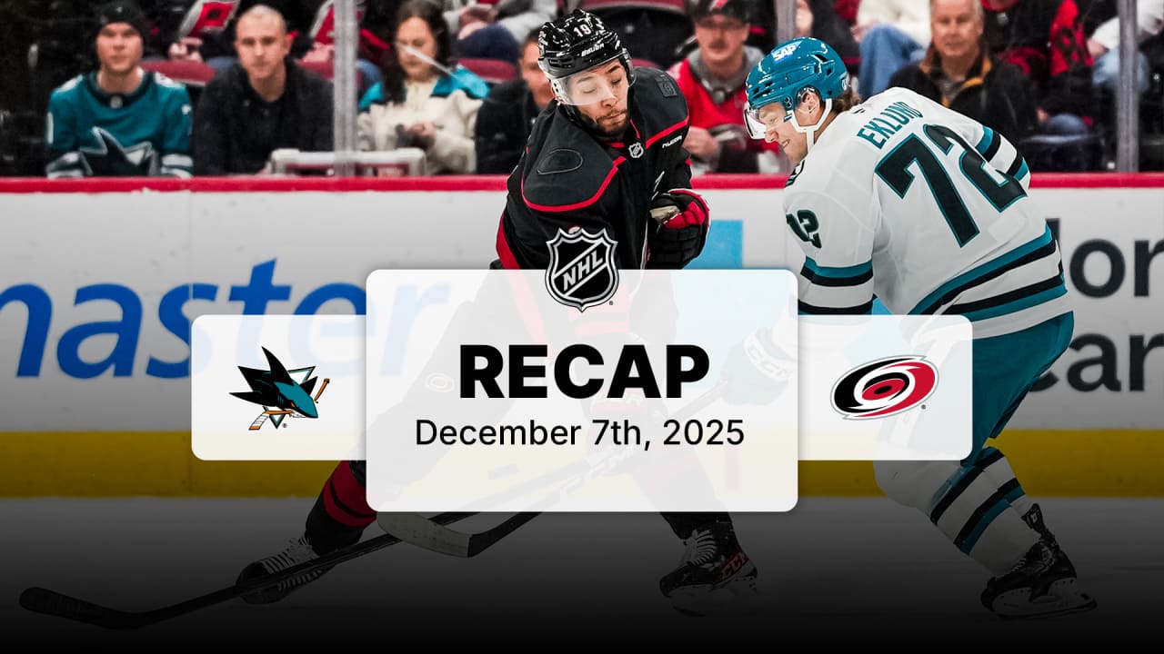 SJS at CAR | Recap | NHL.com